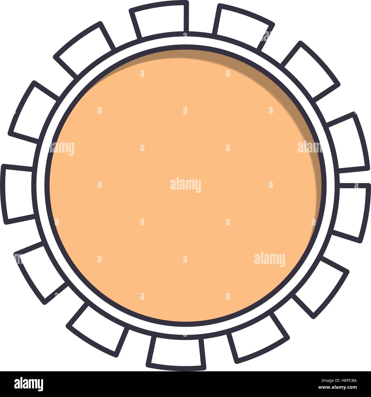 Seal stamp frame icon. Banner badge and decorative theme. Isolated ...