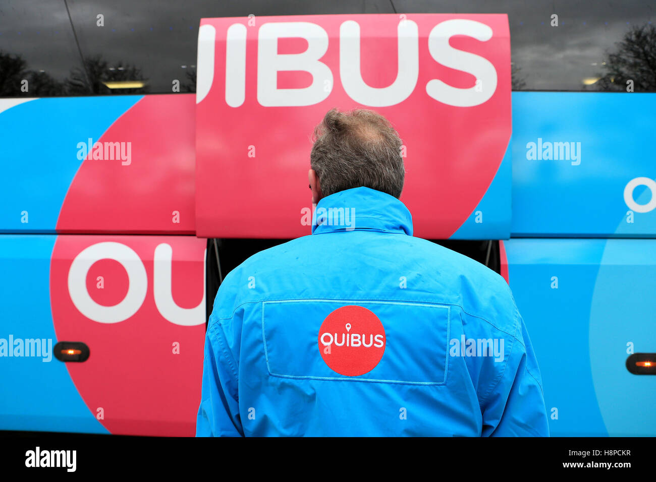 Rennes (Brittany, north-western France): OUIBUS coach, formerly iDBUS ...