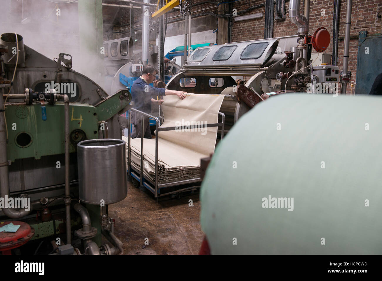 Dyeing factory Lenfant in Hem (northern France Stock Photo - Alamy