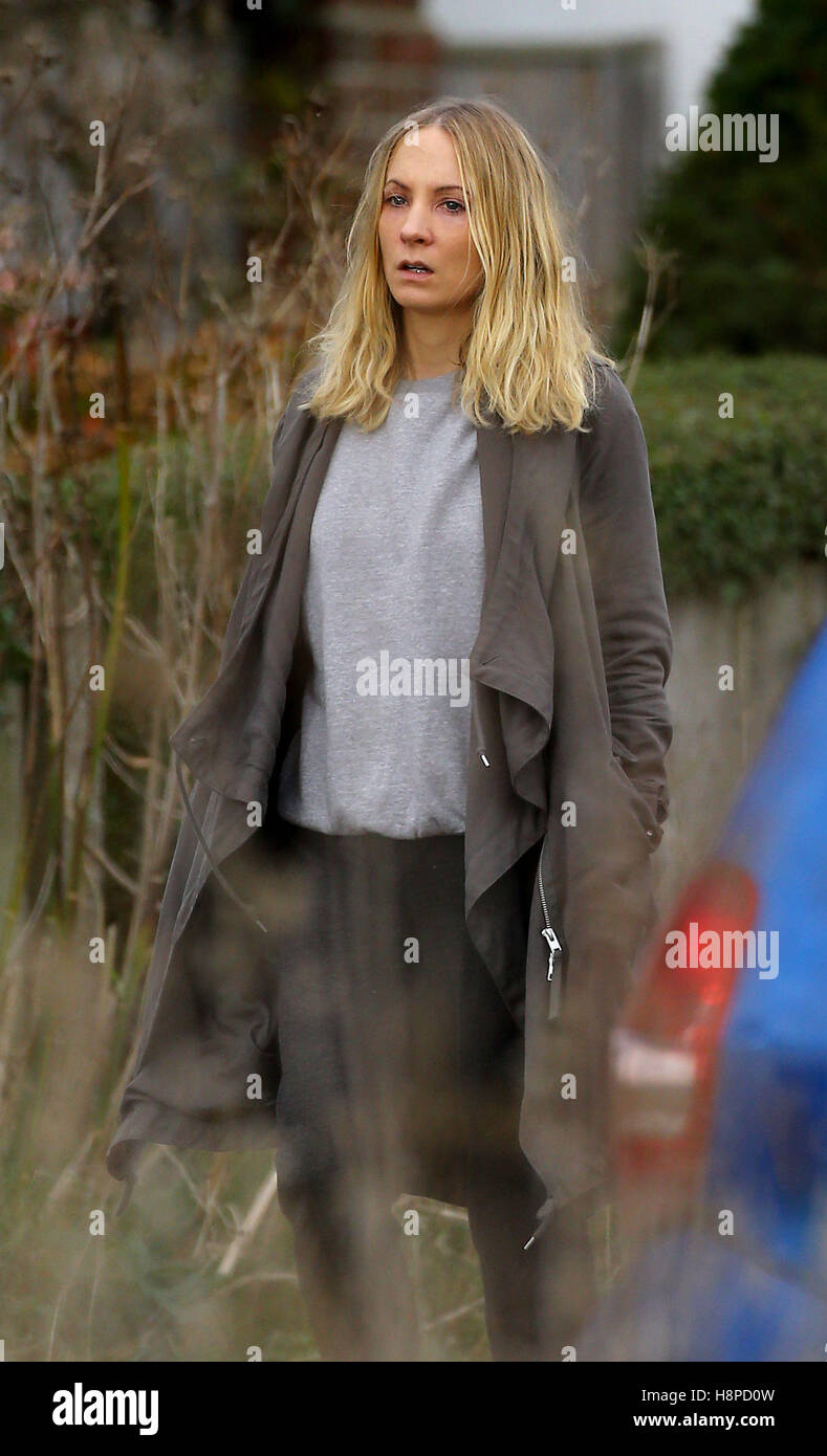 Actress Joanne Froggatt on the set of Liar, a new six part ITV series ...
