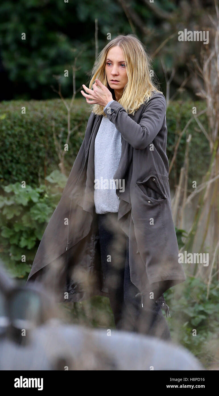Actress Joanne Froggatt on the set of Liar, a new six part ITV series ...