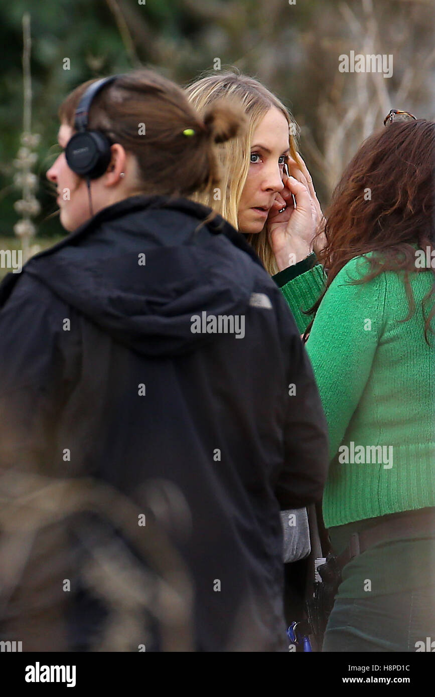 Actress Joanne Froggatt on the set of Liar, a new six part ITV series ...