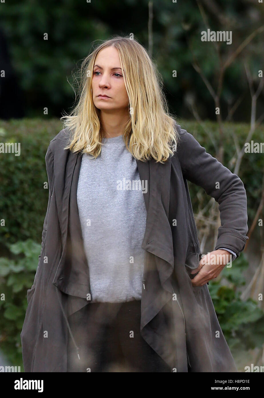 Actress Joanne Froggatt on the set of Liar, a new six part ITV series ...