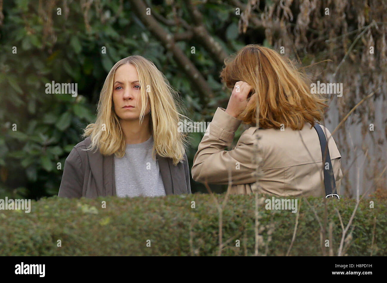 Actress Joanne Froggatt on the set of Liar, a new six part ITV series ...
