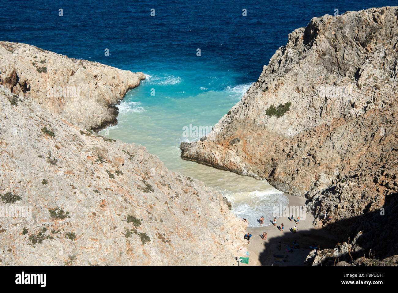 Griechenland, Kreta, Chania, Strand Seytan Limani auf der Halbinsel ...