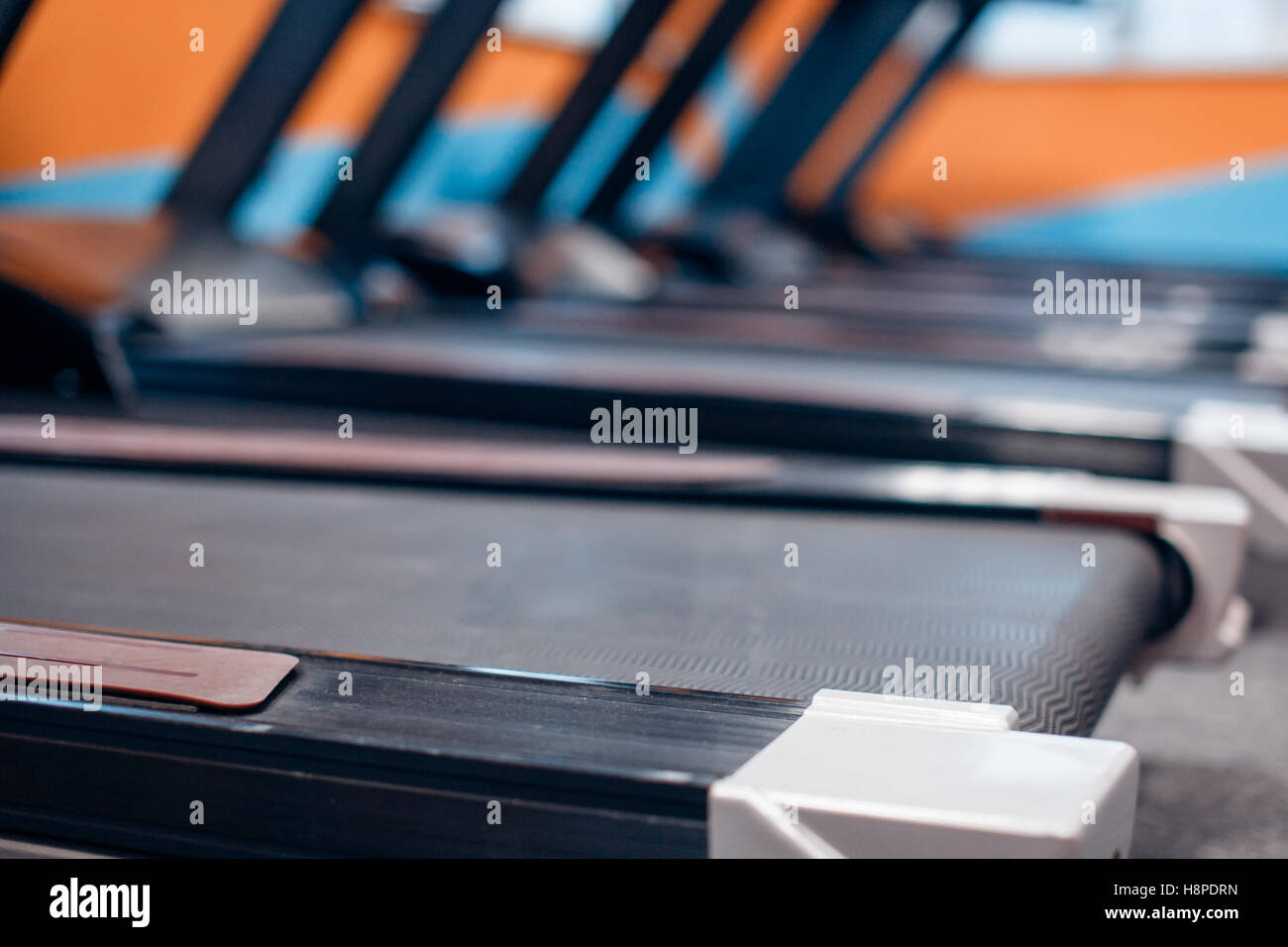 Treadmill close-up in the gym Stock Photo - Alamy