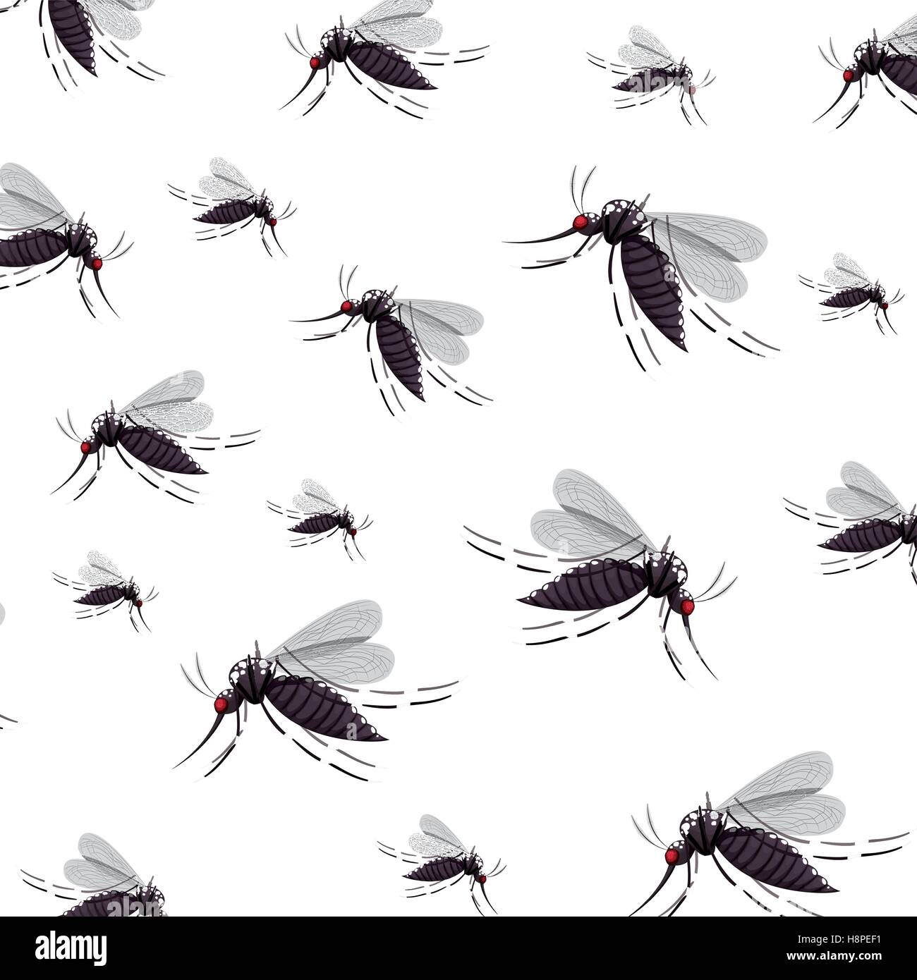 mosquito insect icon. Malaria virus pest nature and bug theme. Isolated ...