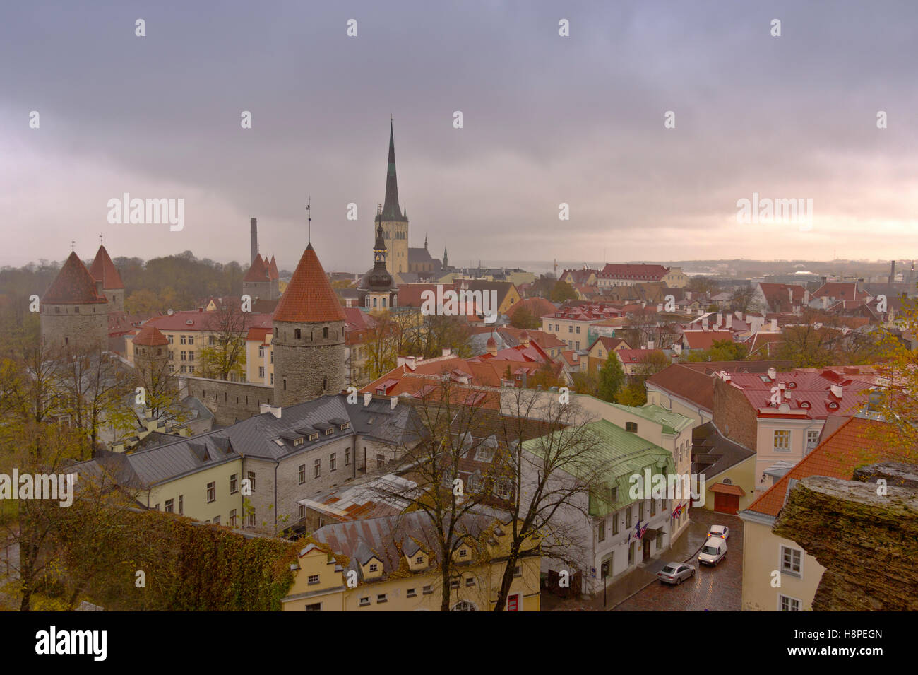 The city of Tallinn in stormy weather Estonia Stock Photo - Alamy