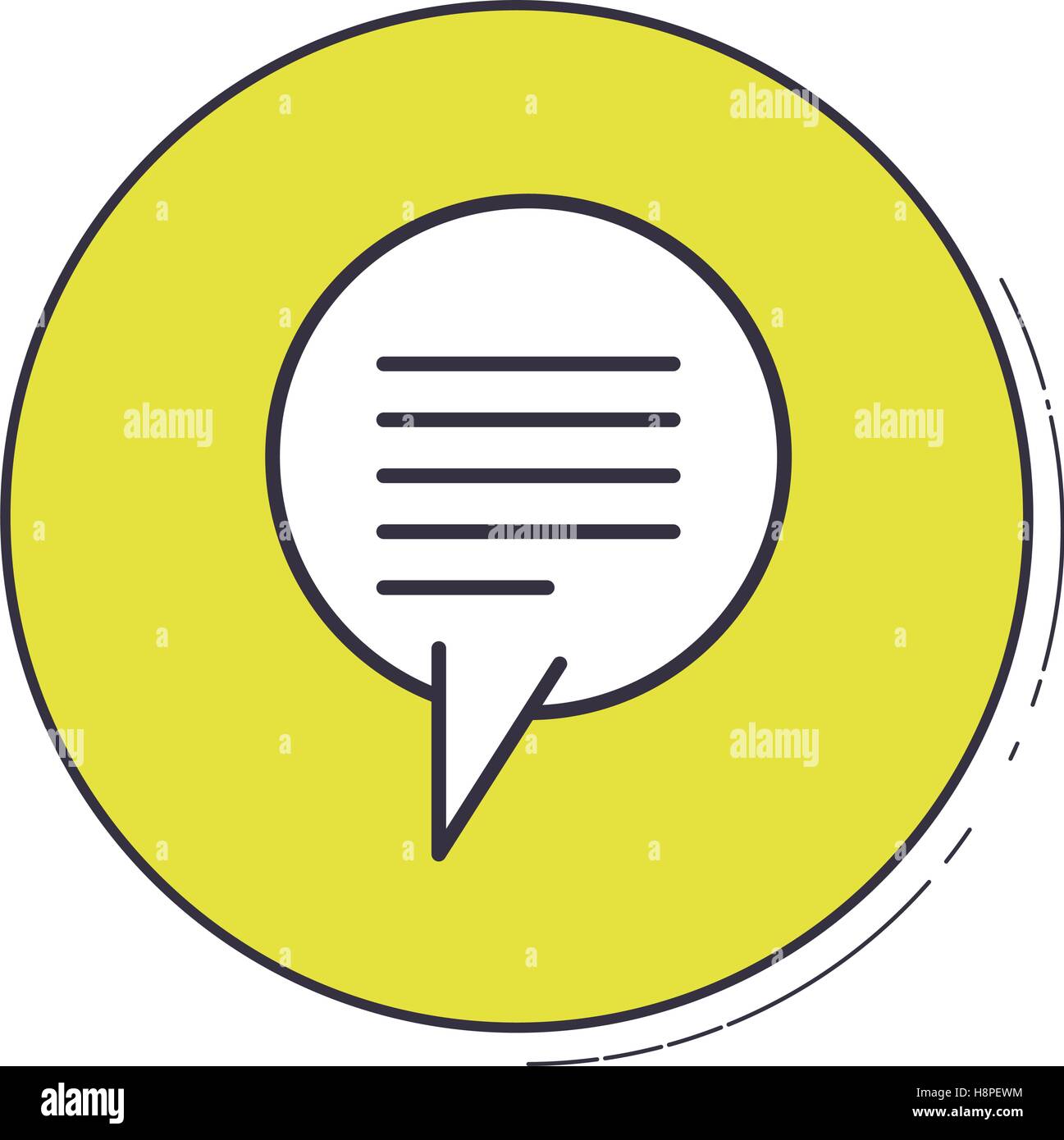 Bubble icon. Communication message conversation and talk theme ...