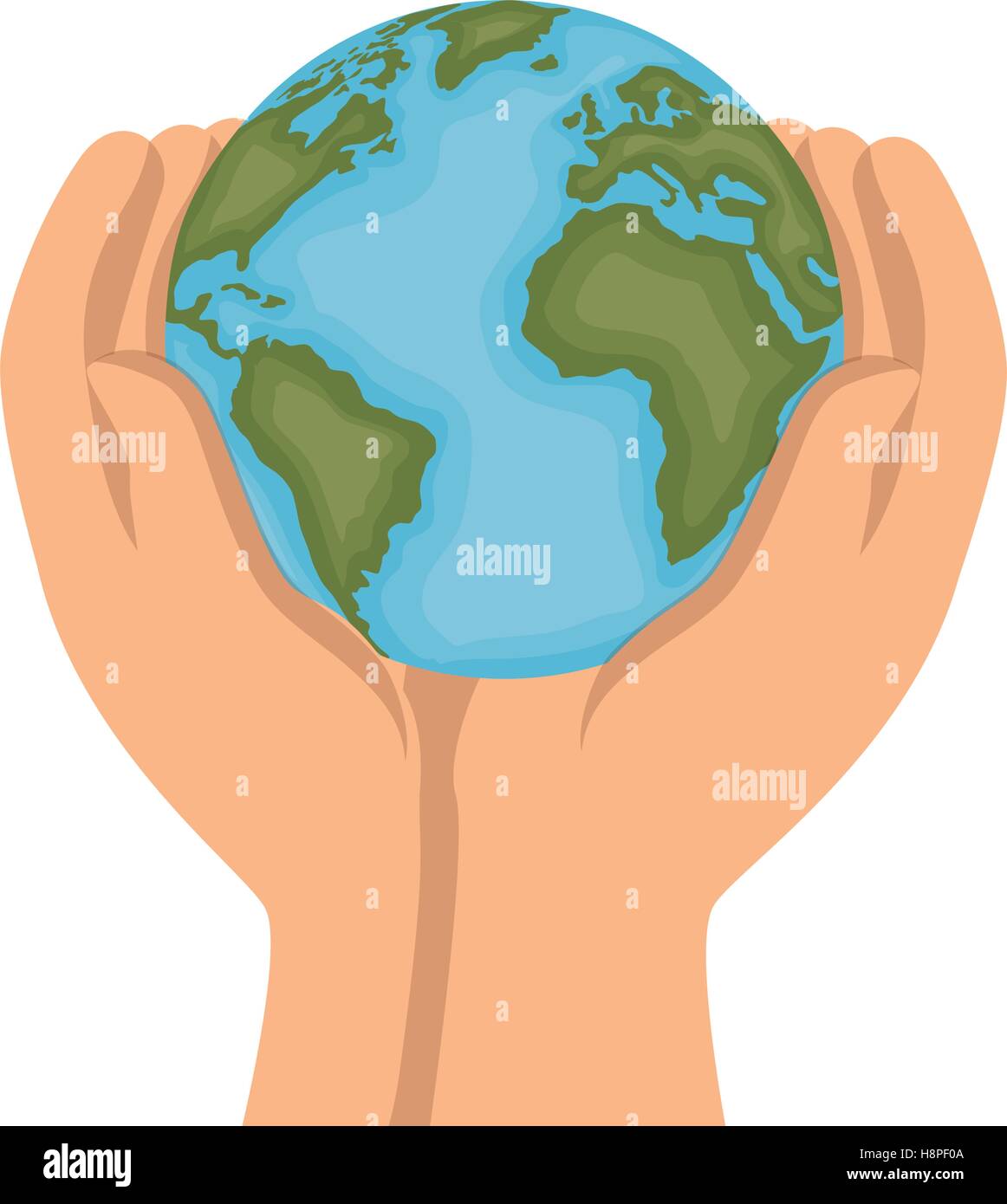 world planet ecology symbol vector illustration design Stock Vector ...