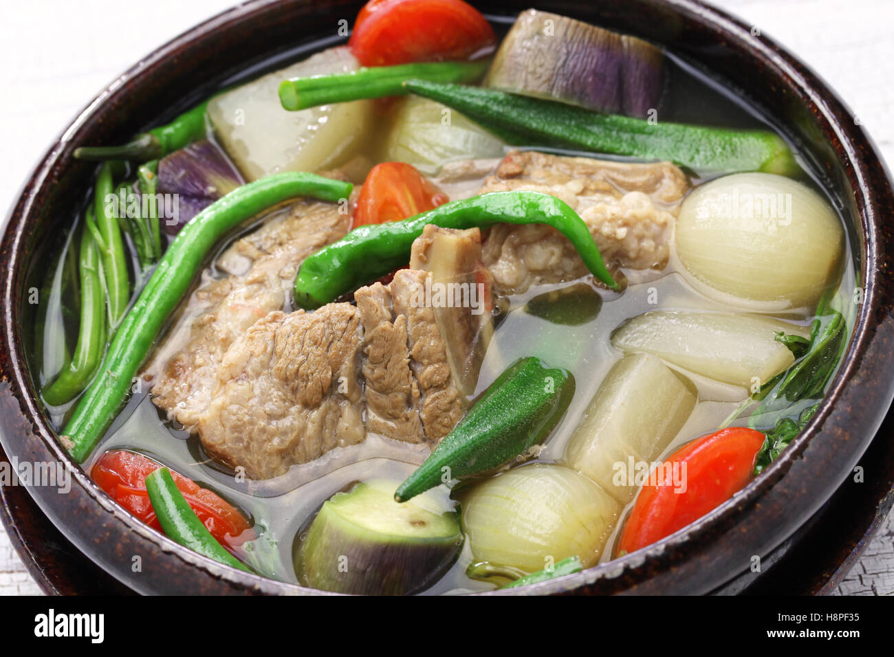 sinigang na baboy ( pork sinigang ), filipino cuisine Stock Photo - Alamy