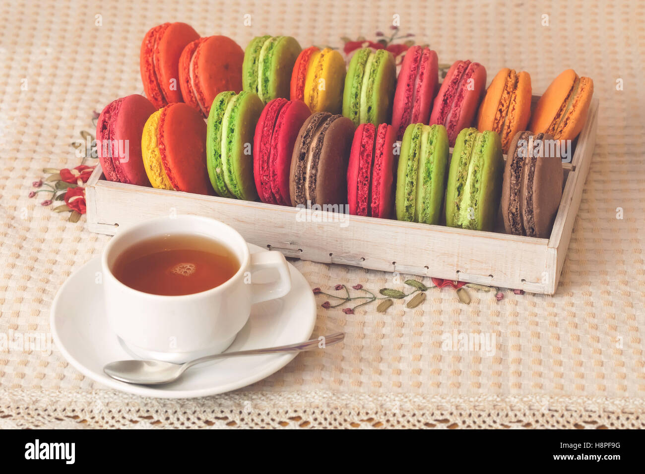 Macarons in the cup hi-res stock photography and images - Alamy