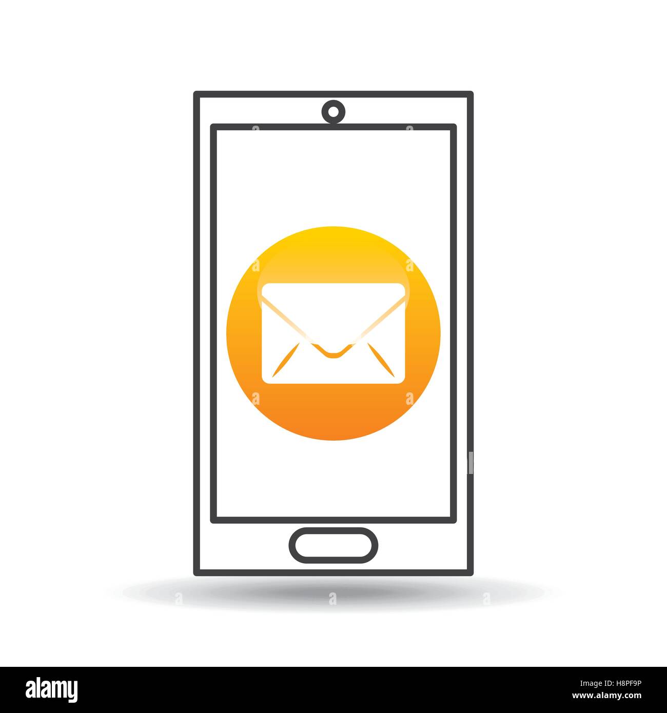 device mobile icon email message social media graphic vector ...