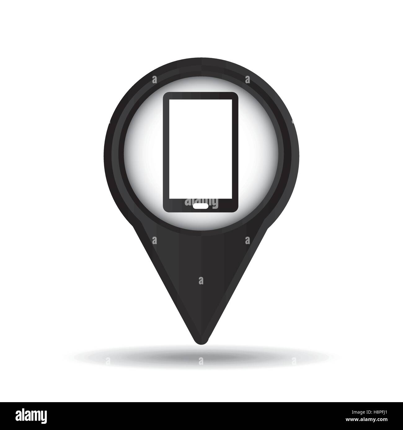 smartphone map pin icon vector illustration eps 10 Stock Vector Image ...