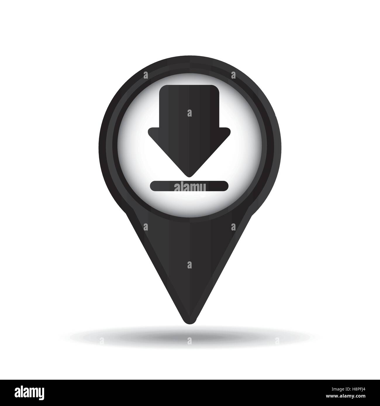 Map pointer setting icon Stock Vector Images - Alamy