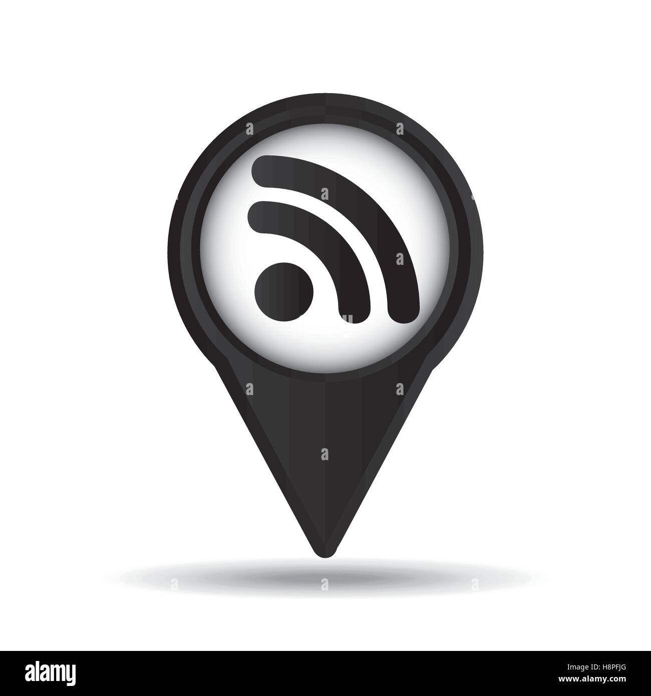 wifi map pin icon vector illustration eps 10 Stock Vector Image & Art ...
