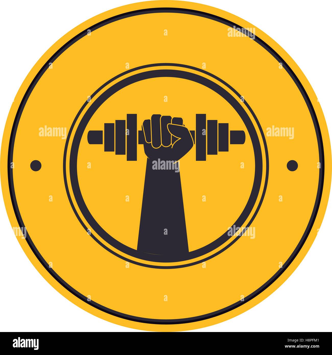 weight lifting gym isolated icon vector illustration design Stock ...