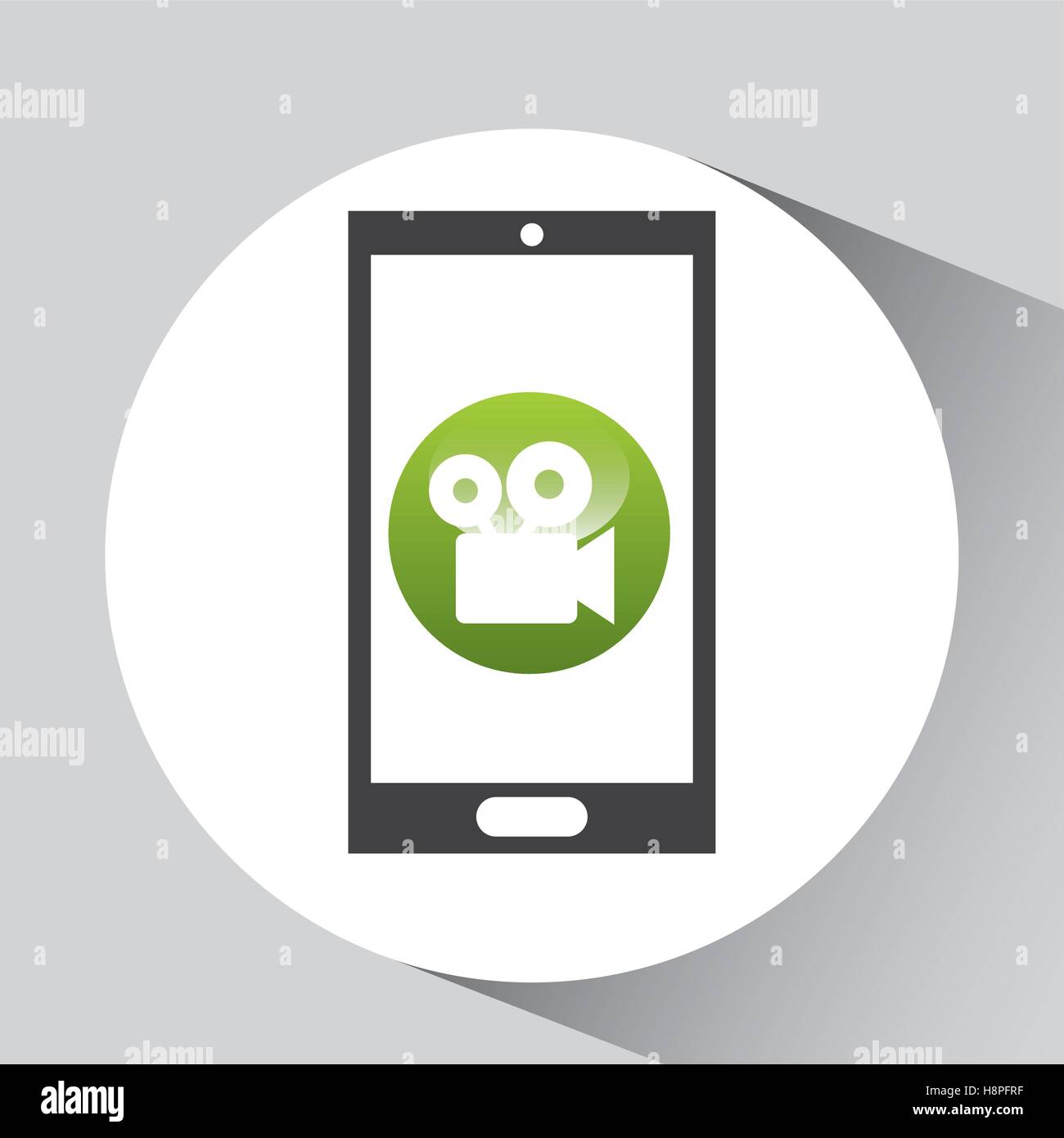 device mobile icon movie social media graphic vector illustration eps ...