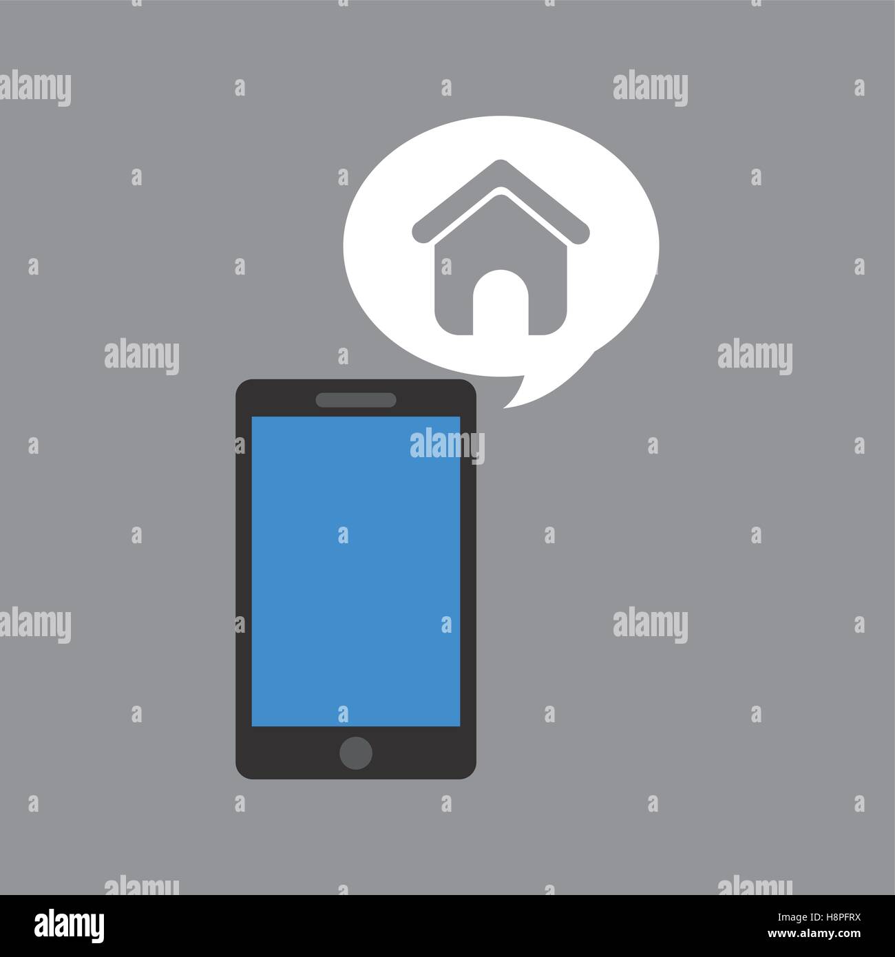concept social media, hand holding smartphone web page vector ...