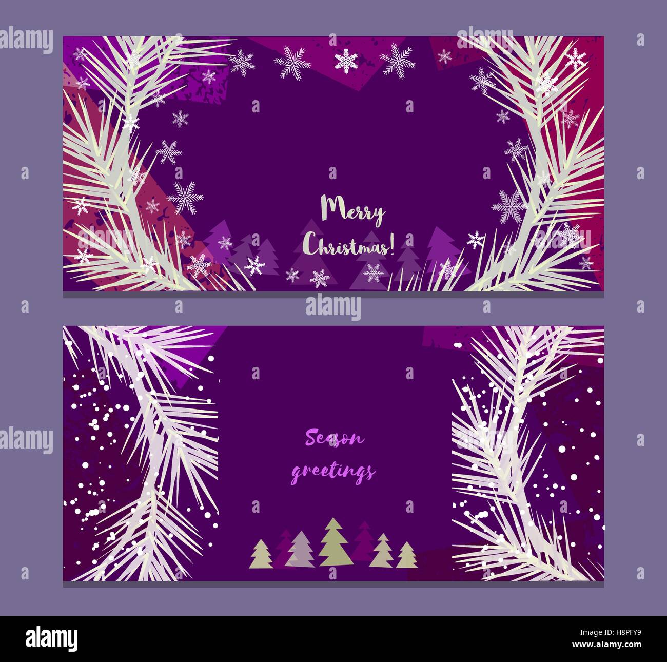 Modern christmas website header Stock Vector Images - Alamy