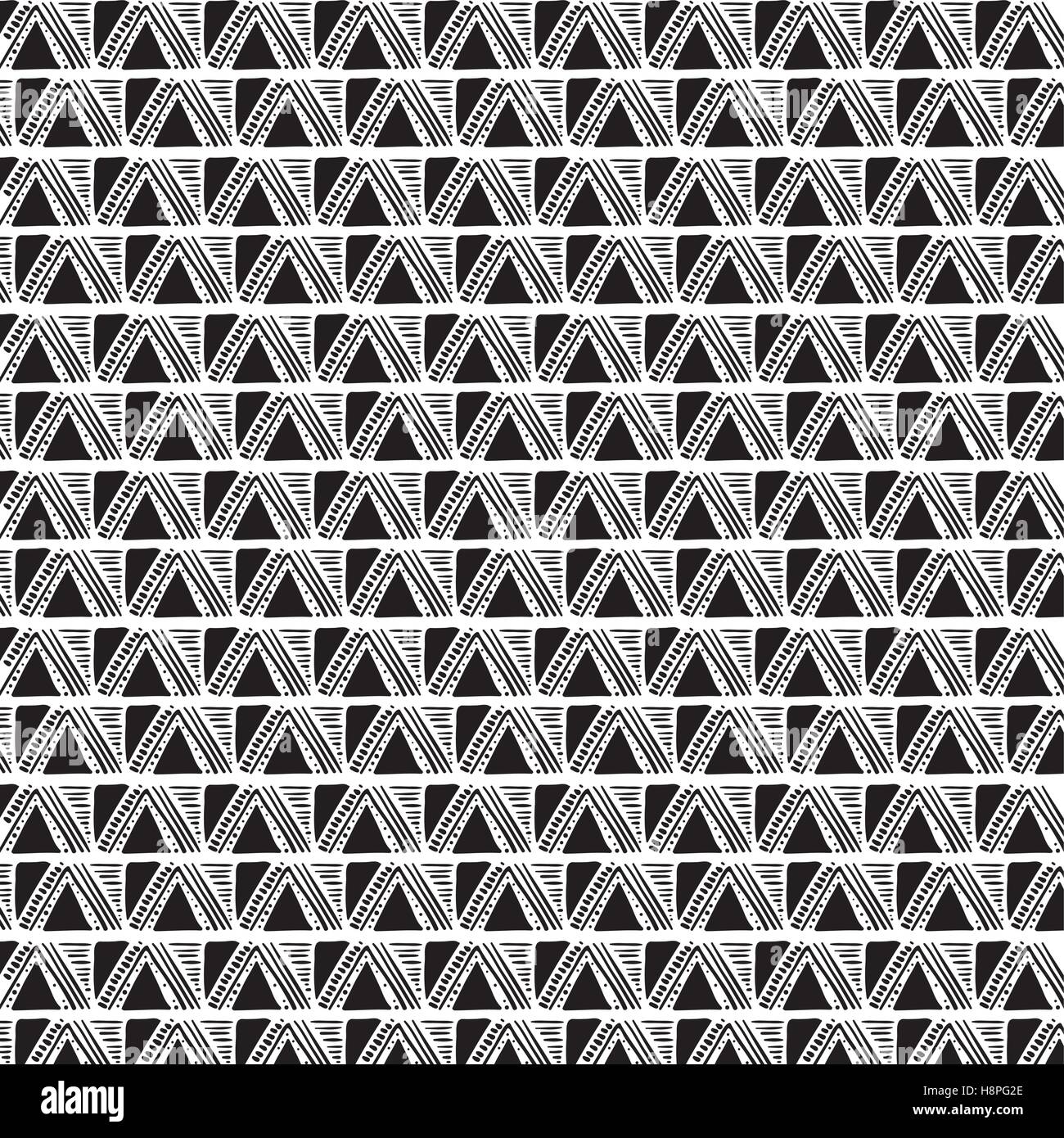 Boho style black and white background design. Bohemic decoration ...