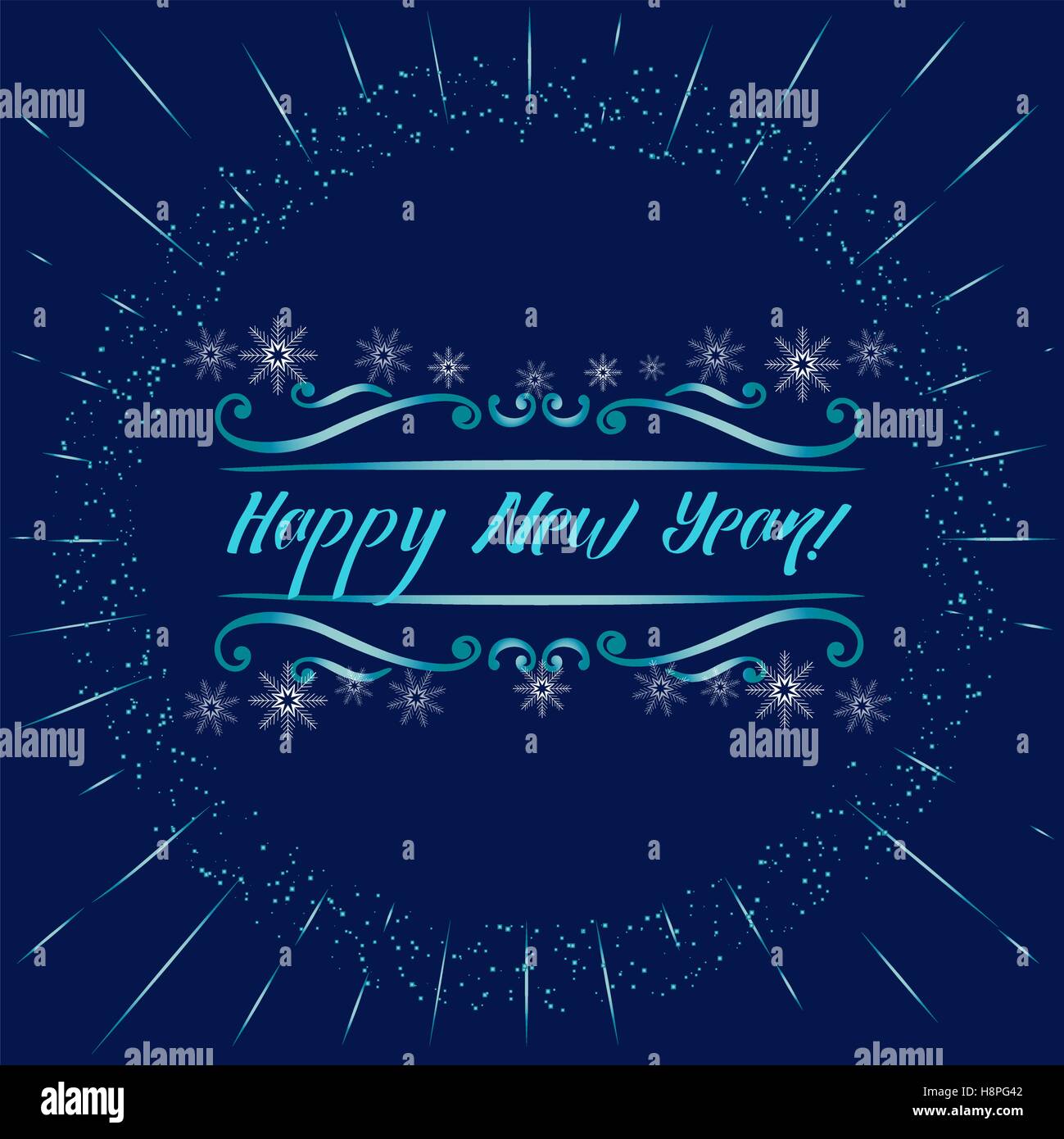 Happy New Year Stock Vector Image & Art - Alamy