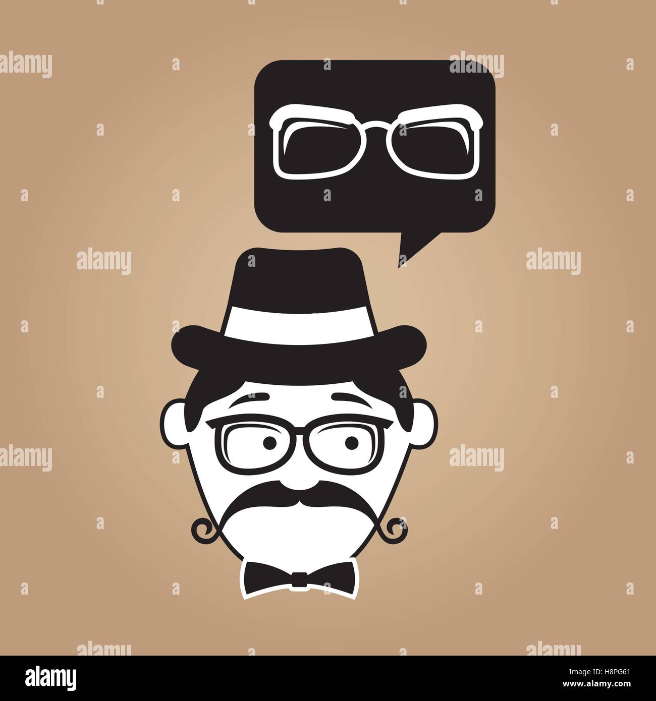 hipster style glasses vintage background retro vector illustration eps ...