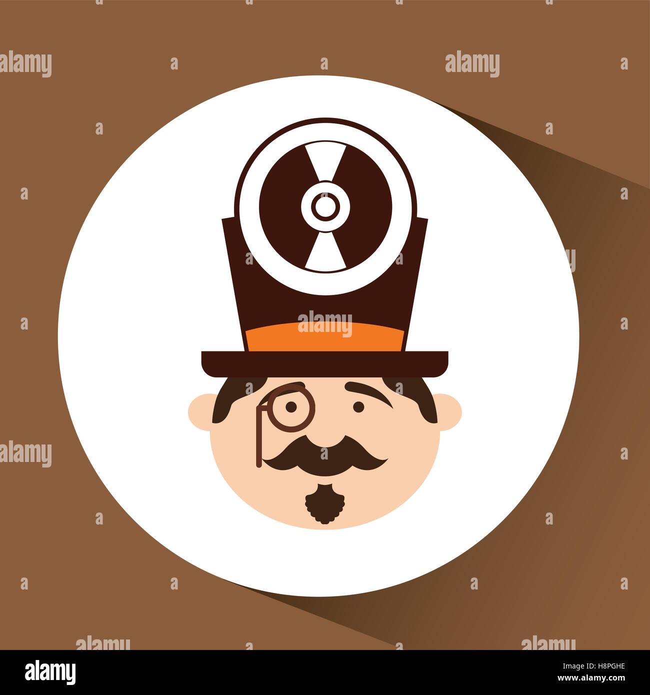 man hipster standing with music disk vector illustration eps 10 Stock ...