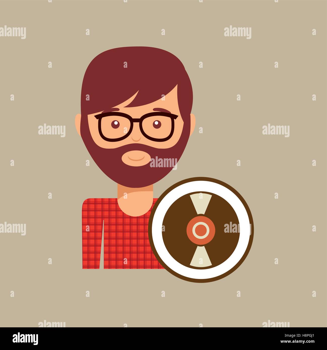Vinyl record photo cover Stock Vector Images - Alamy