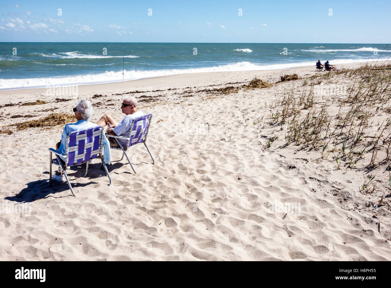 Florida,South,Vero Beach,Atlantic Ocean water,sand,senior seniors old ...