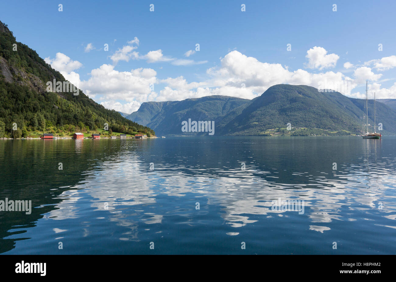 Lustrafjorden and the Solvorn is a village in Luster Municipality in ...