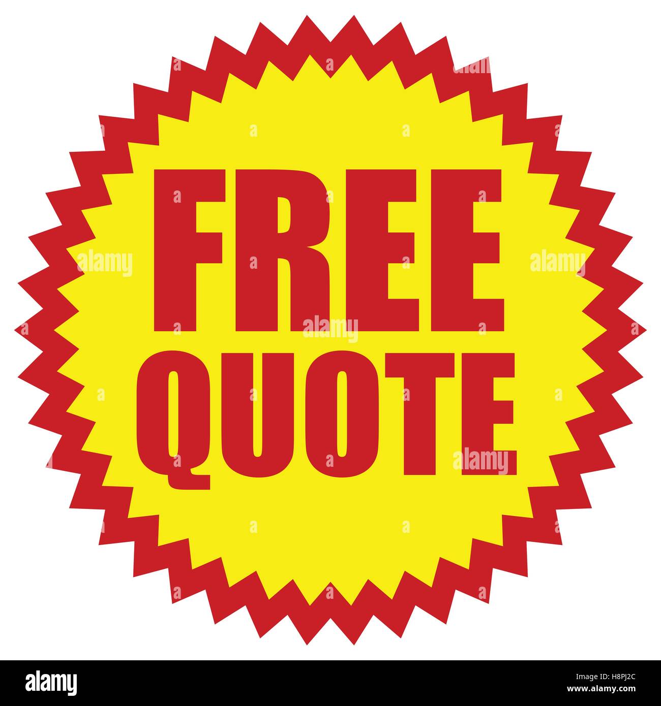 Red yellow promotion starburst badge with text Stock Vector Image & Art ...