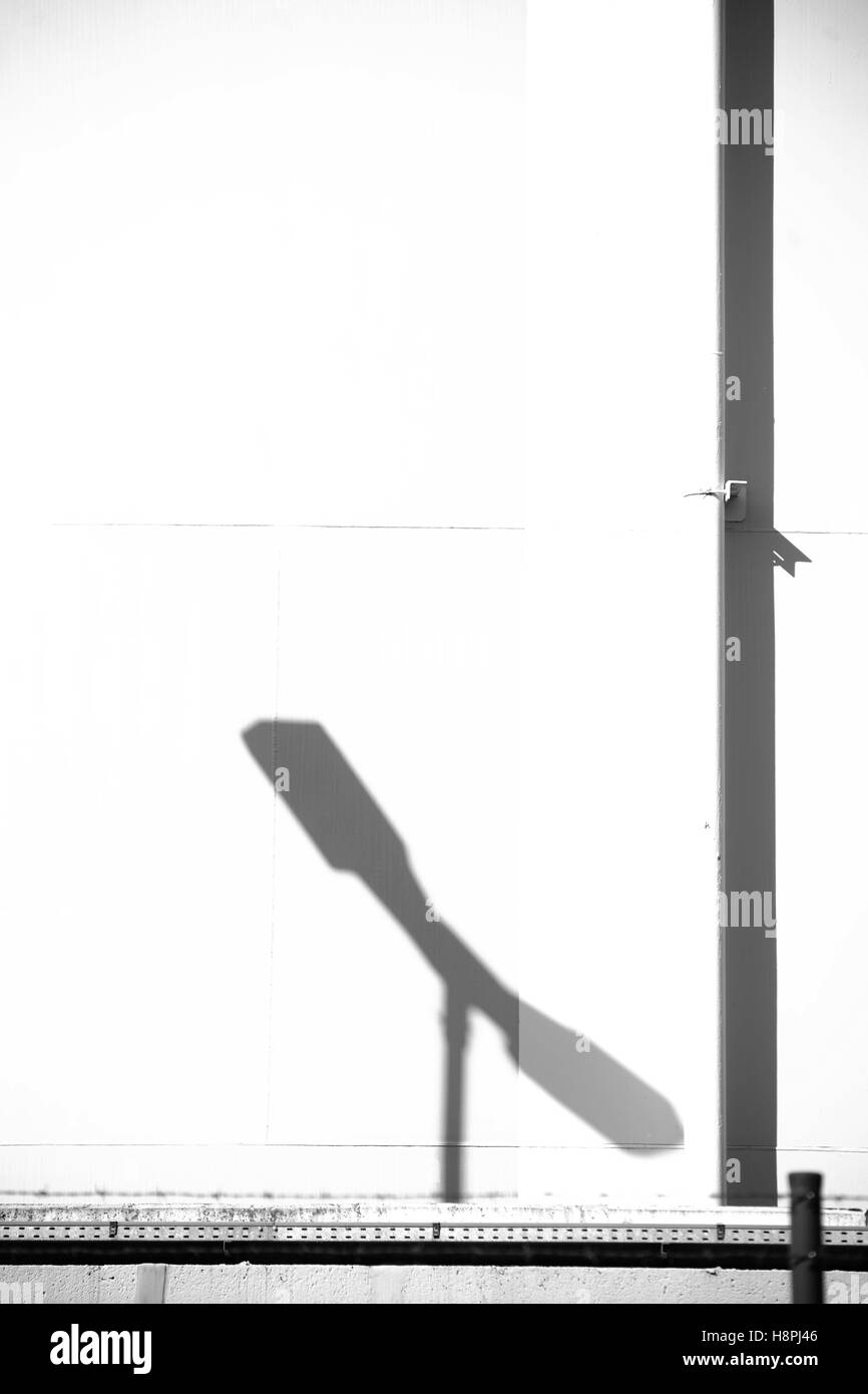 Lantern shadow on the industrial container Stock Photo - Alamy