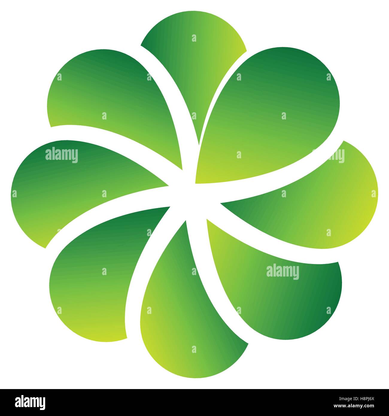 Concentric leaf shape for nature, ecological concepts Stock Vector ...