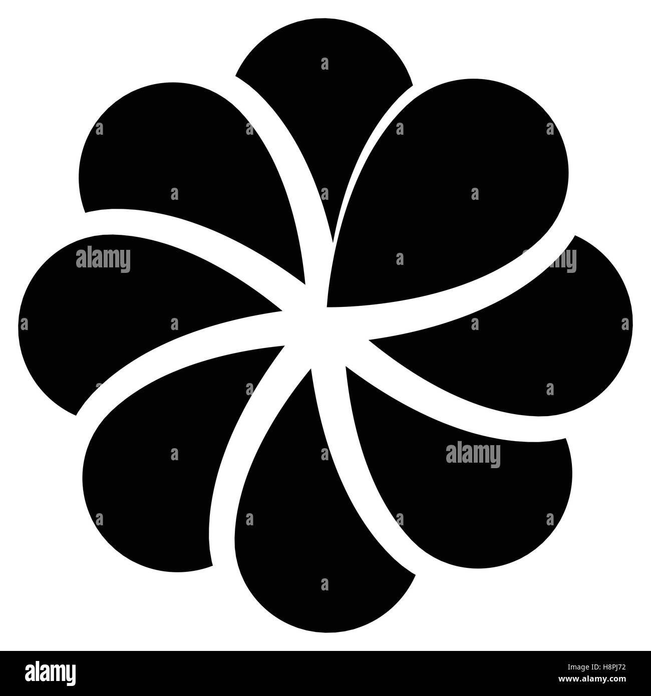 Concentric leaf shape for nature, ecological concepts Stock Vector ...