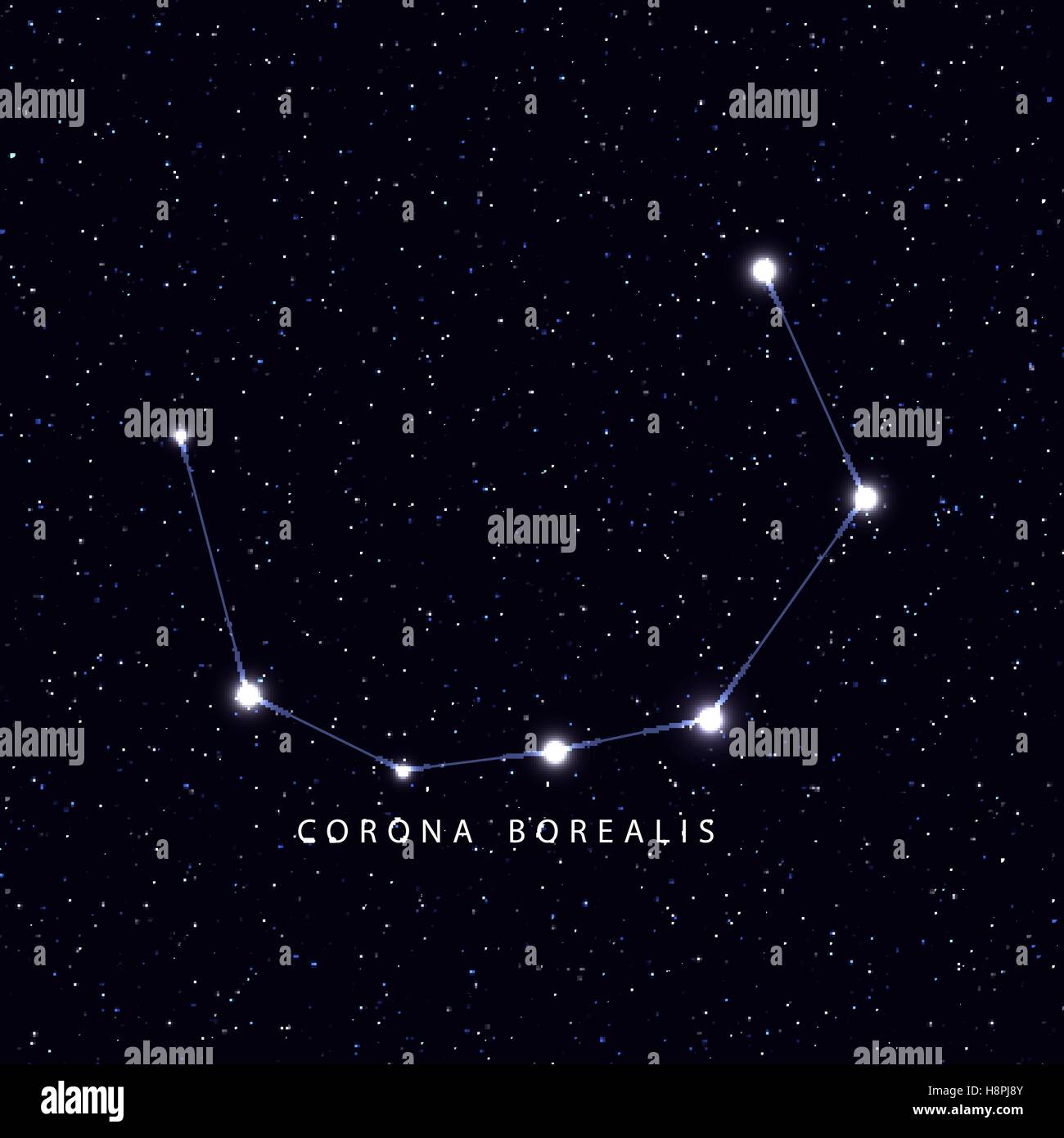 Corona borealis constellation hi-res stock photography and images - Alamy