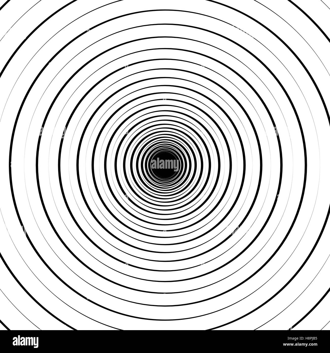 Ripple pattern with concentric circles. Circular geometric background ...