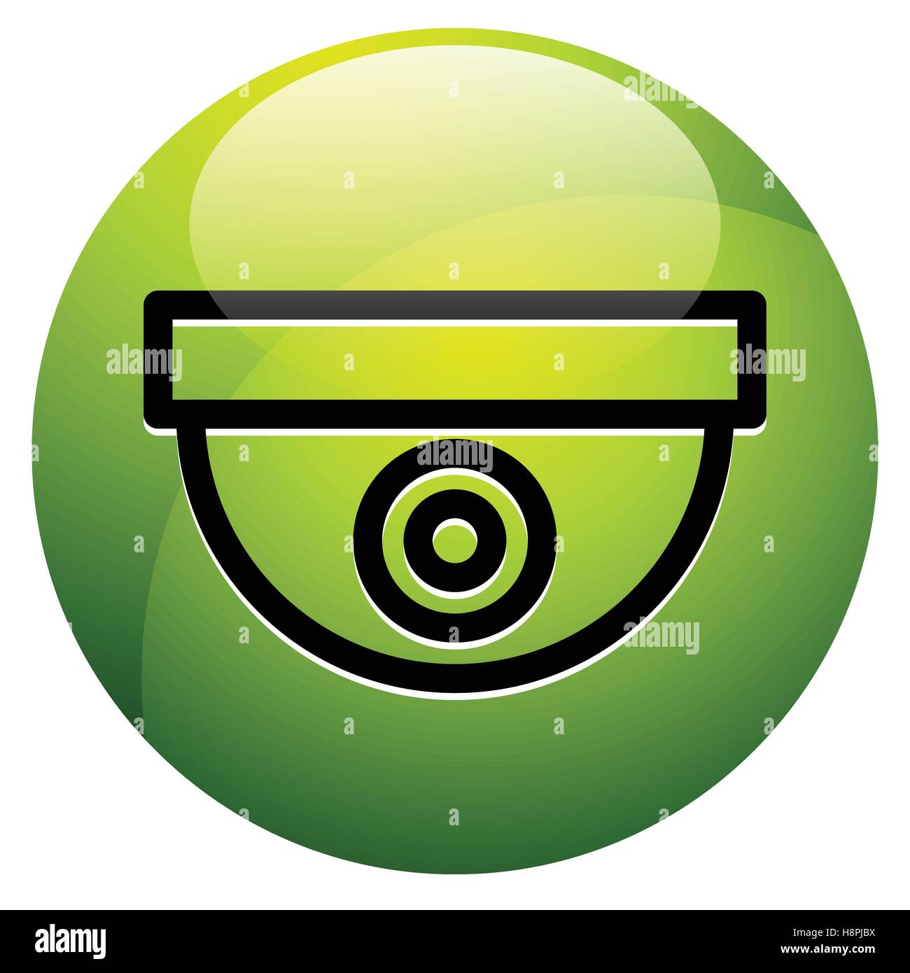 Icon with security camera / surveillance camera symbol Stock Vector ...