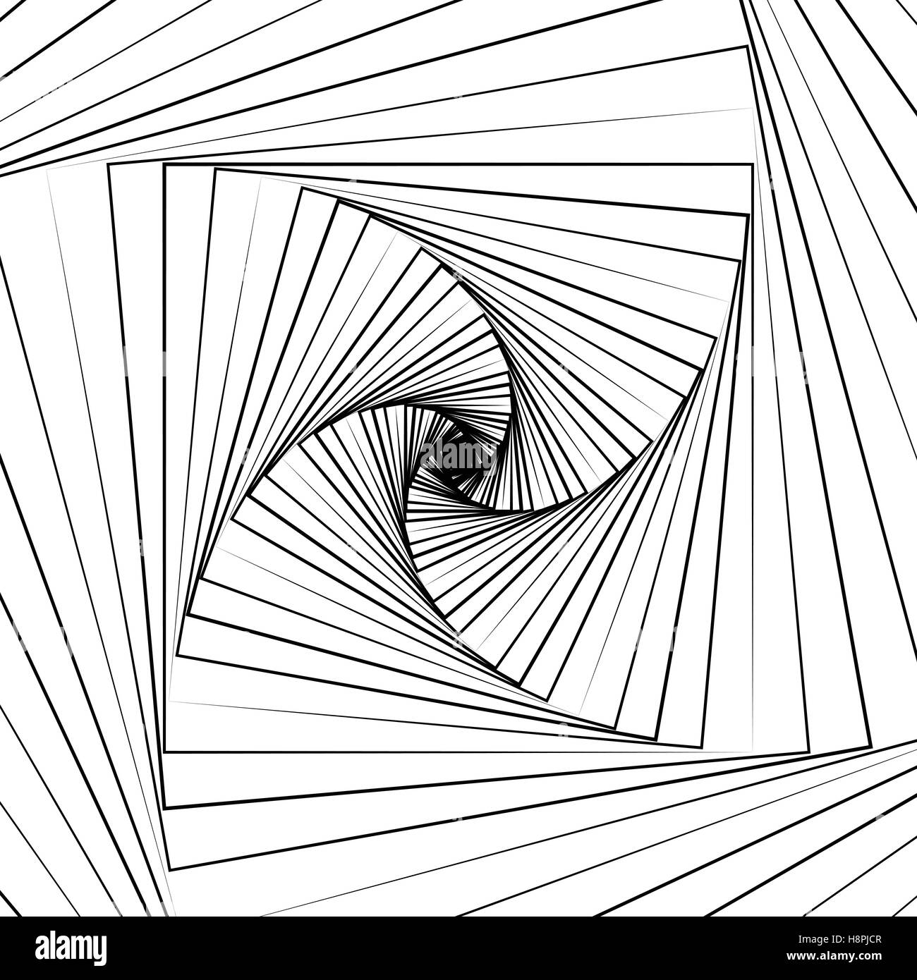 Ripple pattern with concentric squares - Circular geometric background ...