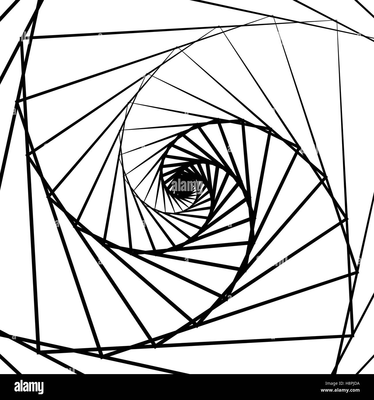 Ripple pattern with concentric squares - Circular geometric background ...