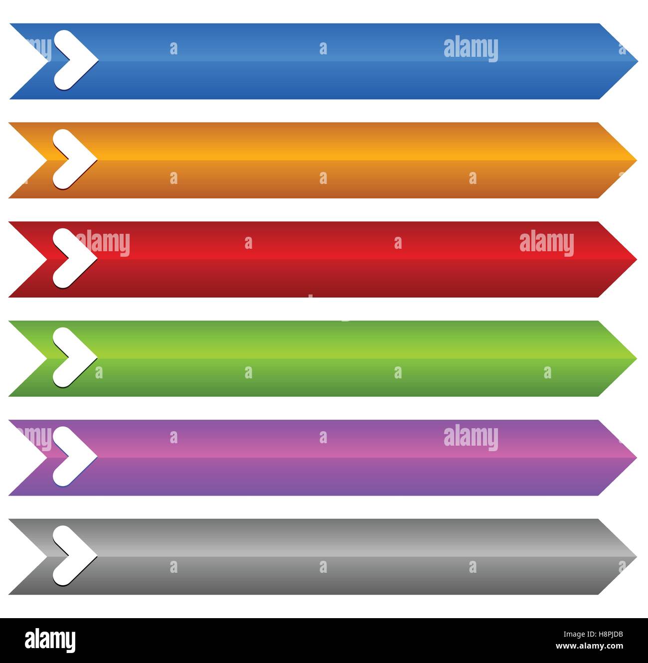 Rectangle banners / buttons / labels in several color Stock Vector ...