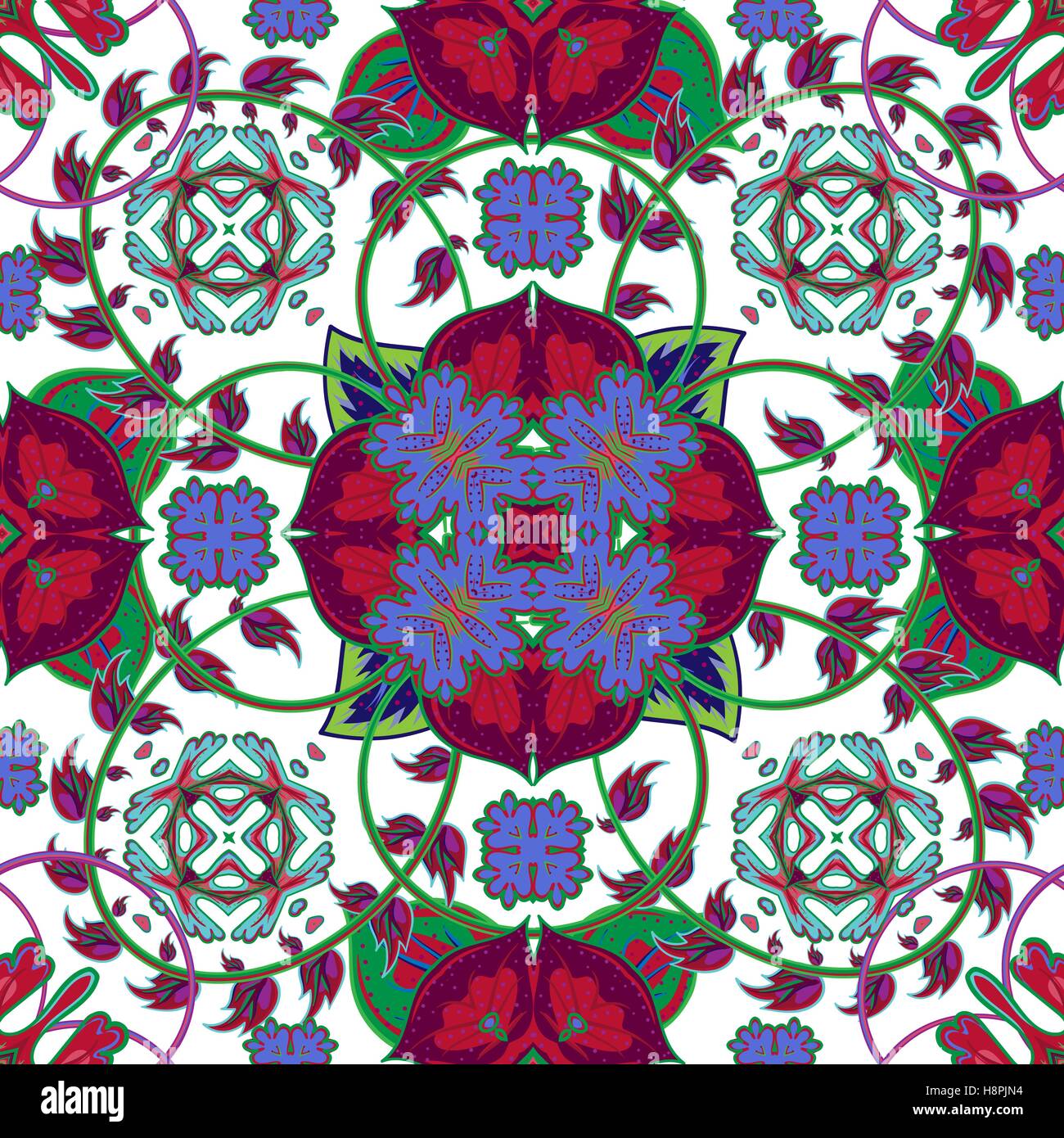 Italian traditional ornament, Mediterranean seamless pattern, tile ...