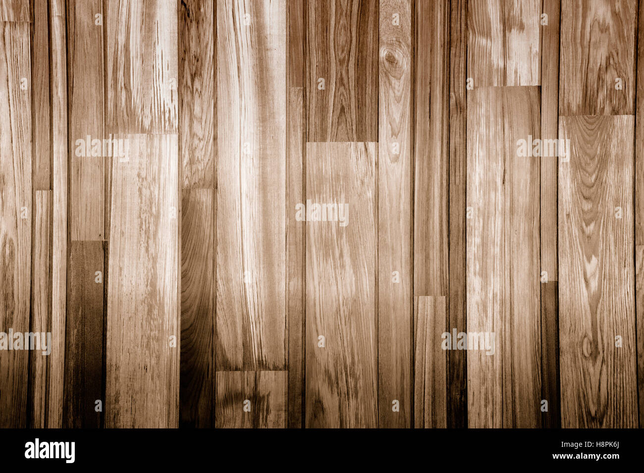 Abstract sepia modern pattern detail of teak wood in background Stock ...