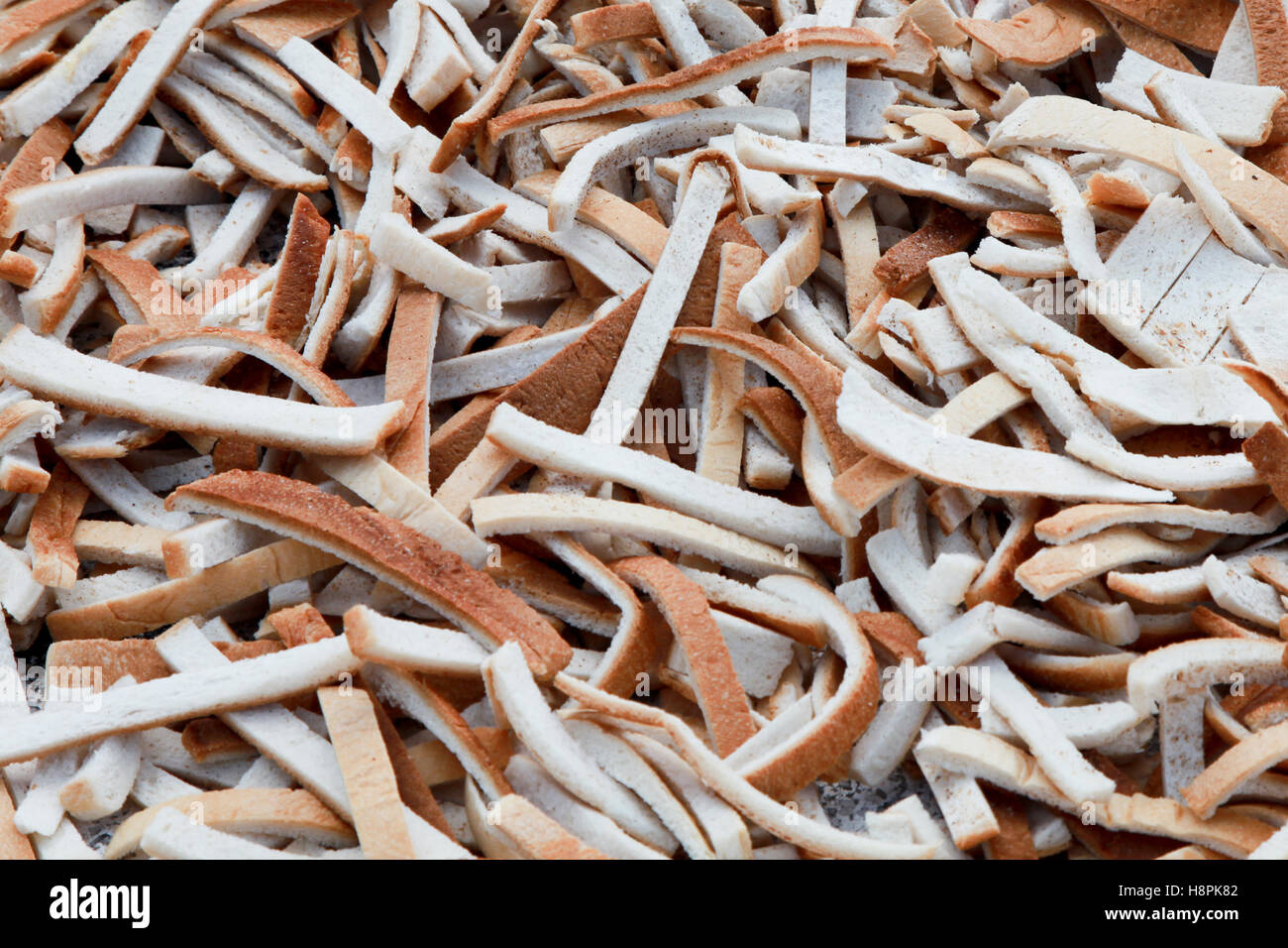 Many Many Messy bread crust Stock Photo - Alamy