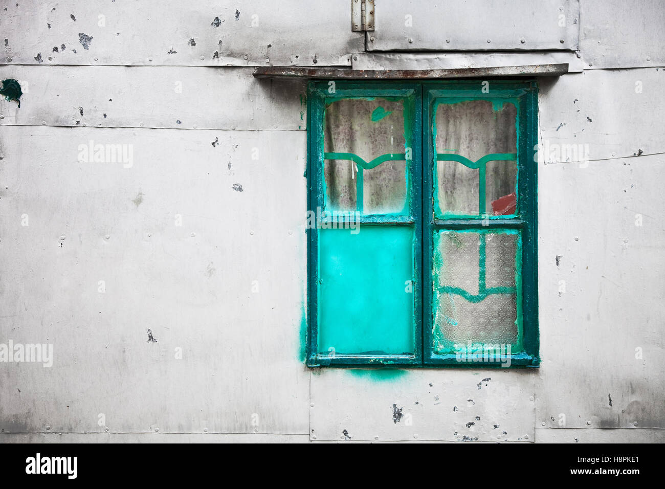 Old metal window, Hong Kong, Aisa Stock Photo - Alamy