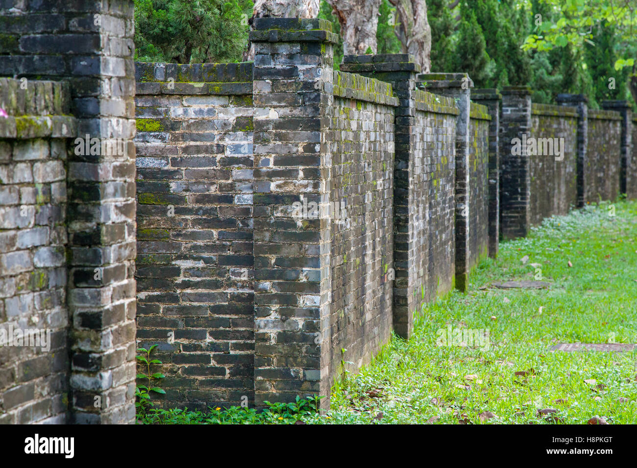 Old Brick wall in chinese town Stock Photo - Alamy