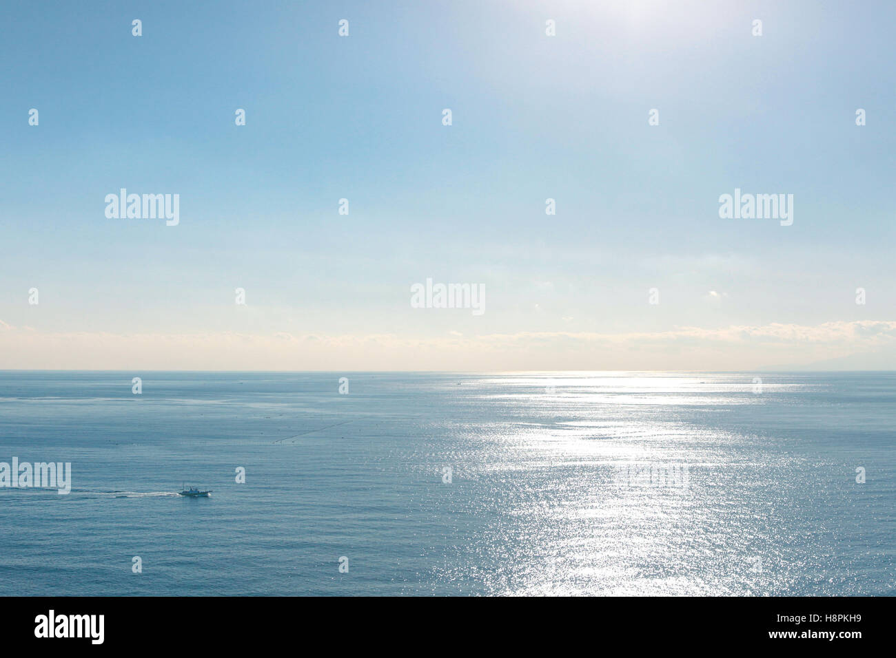 Ocean of Tokyo Japan, with clear blue sky Stock Photo - Alamy