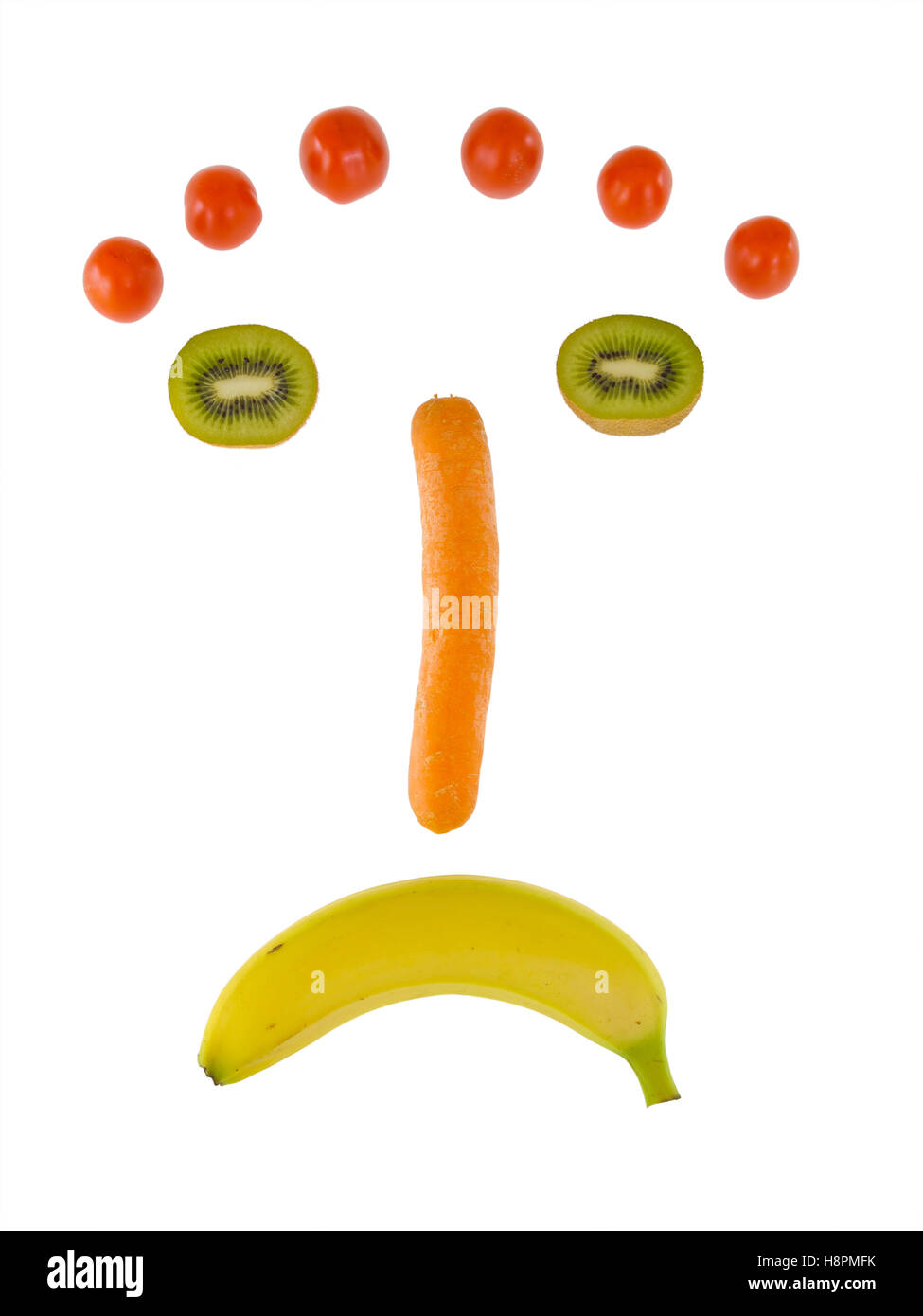 Top view sad face Cut Out Stock Images & Pictures - Alamy