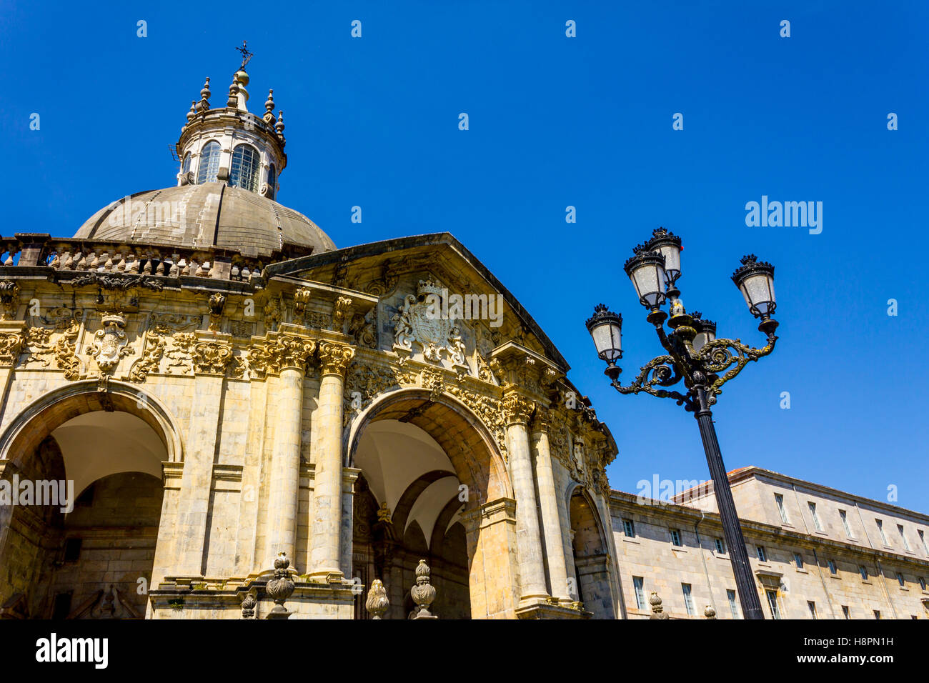 Shrine and Basilica of Loyola, between the towns of Azpeitia and ...