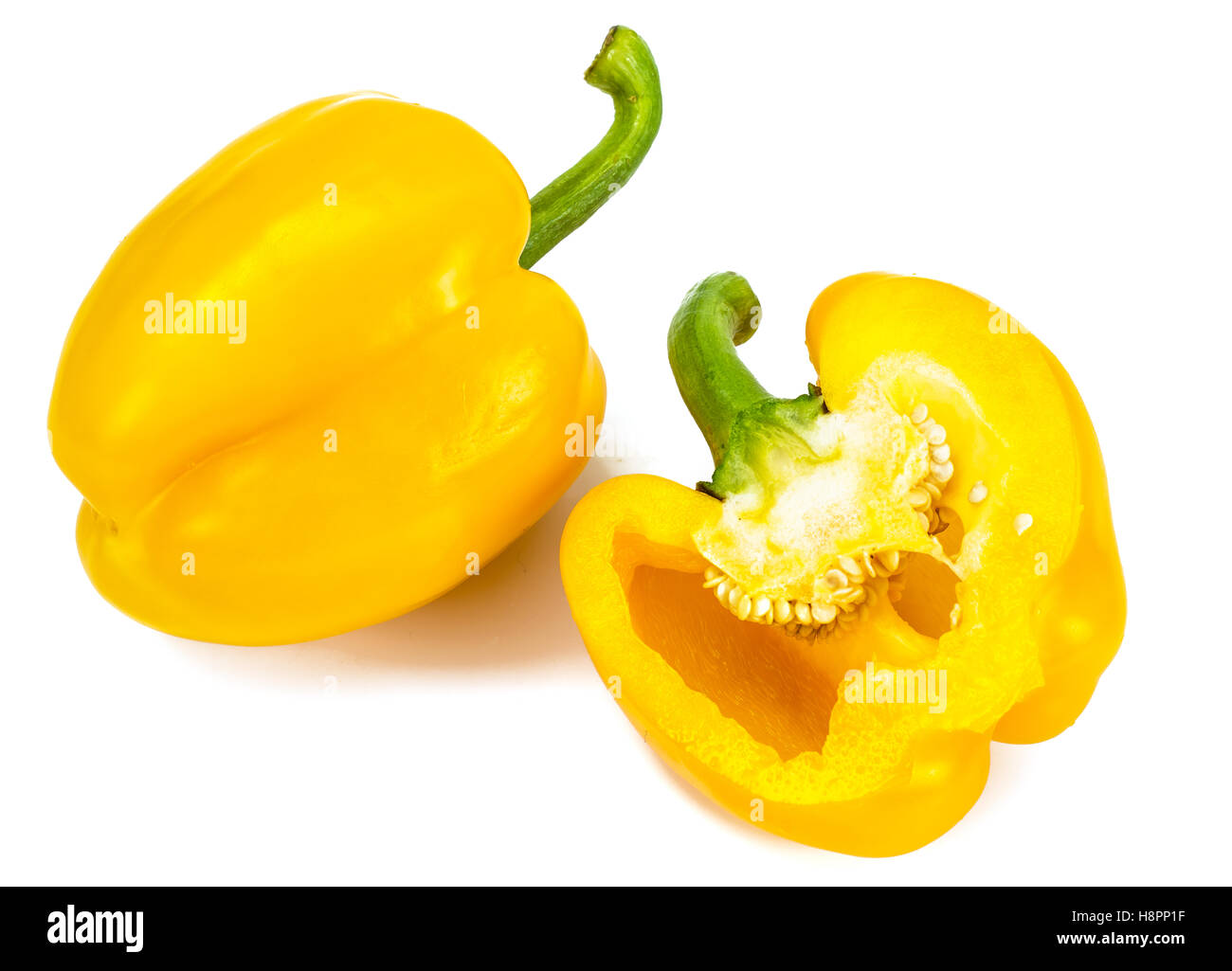 Fresh Bell Pepper. Isolated on White Stock Photo - Alamy